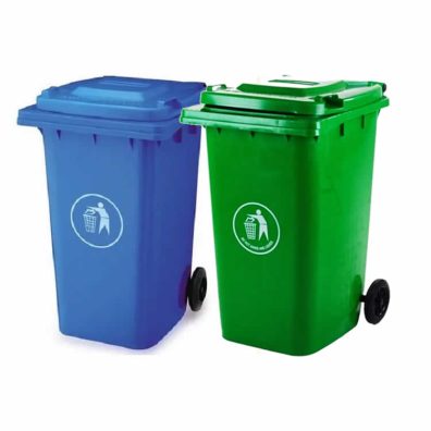 240 Litre LAWMA Waste Bin with 2 Tyres - NeatStore.NG