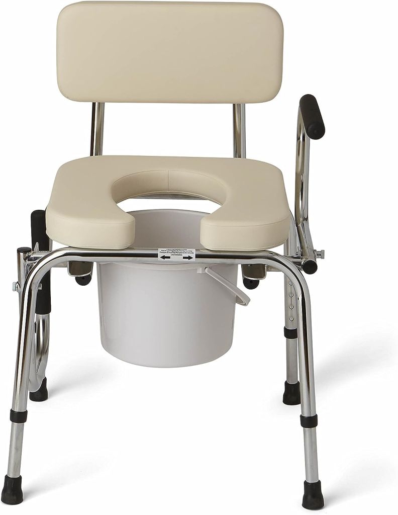 Executive Heavy Duty Padded Drop-Arm Commode Chair - NeatStore.NG